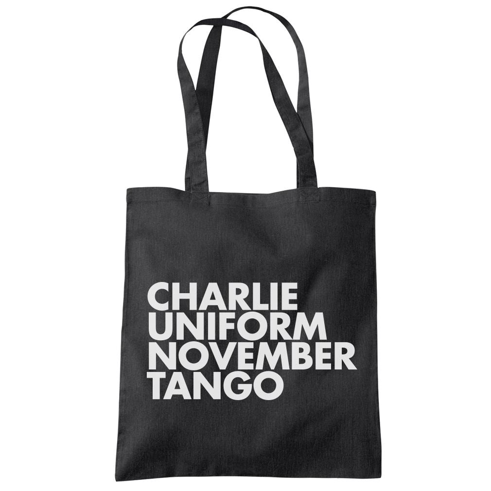 Charlie Uniform November Tango - Tote Shopping Bag – HotScamp